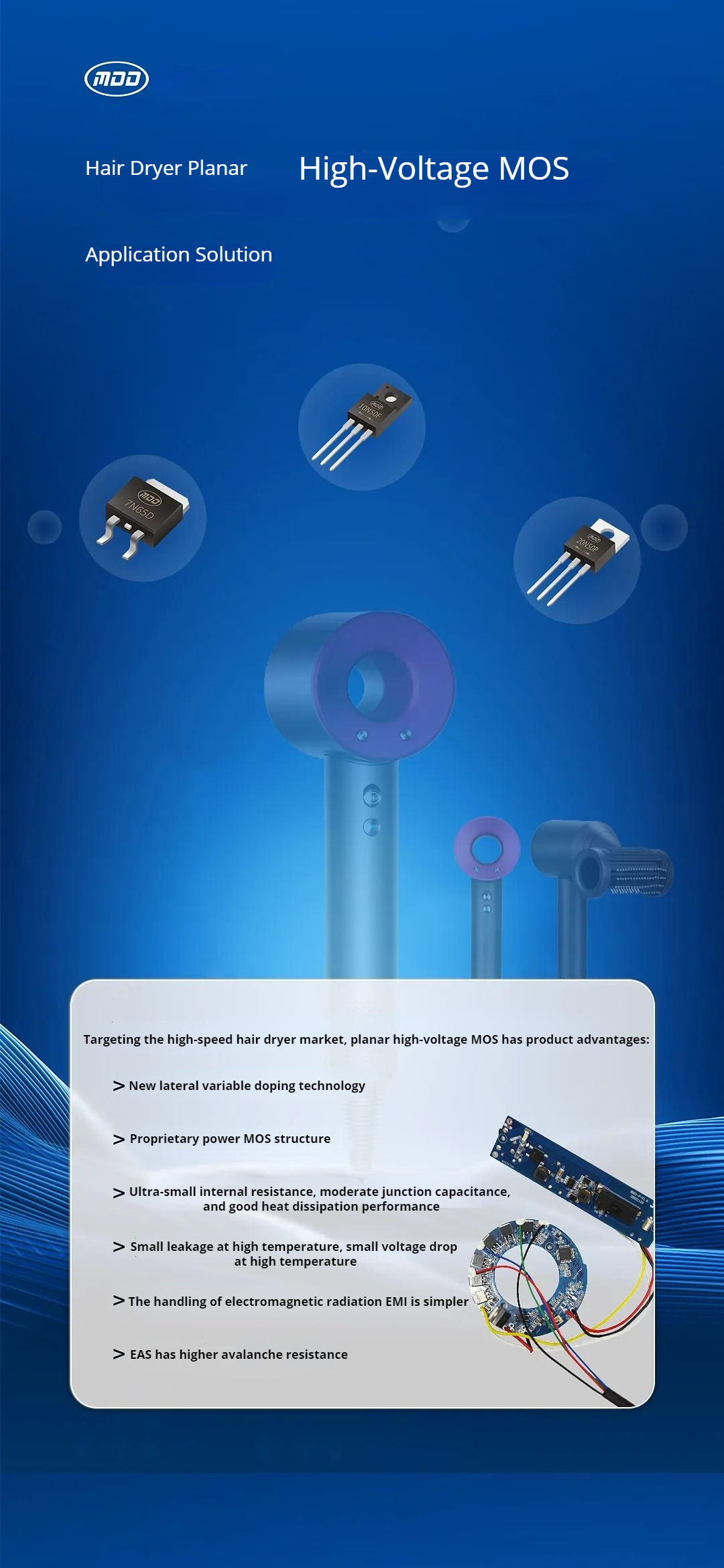 High-Voltage MOS Tube Application in Hair Dryers Blog | LCSC Electronics